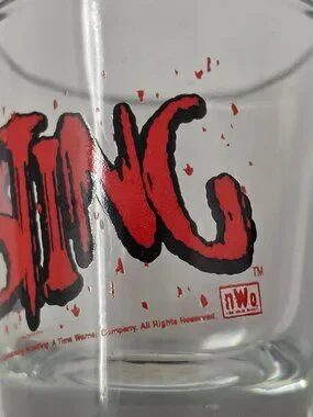 Kitchen | Vtg 1994 New Sting Heavy Base 24 Shot Glass Wrestler Wcw Nwo ...